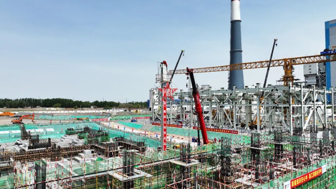 国家电投通辽2×350MW智慧热电联产机组项目7号锅炉首根钢架顺利吊装就位 - prcvalve.com